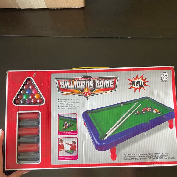 None | Games | Mini Billiard Set Kids Pool Table Game | Poshmark